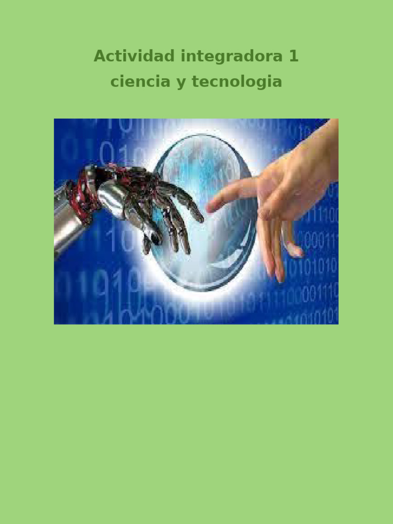 Actividad Integradora 1 Ciencia y Tecnología | PDF | Contaminación ...