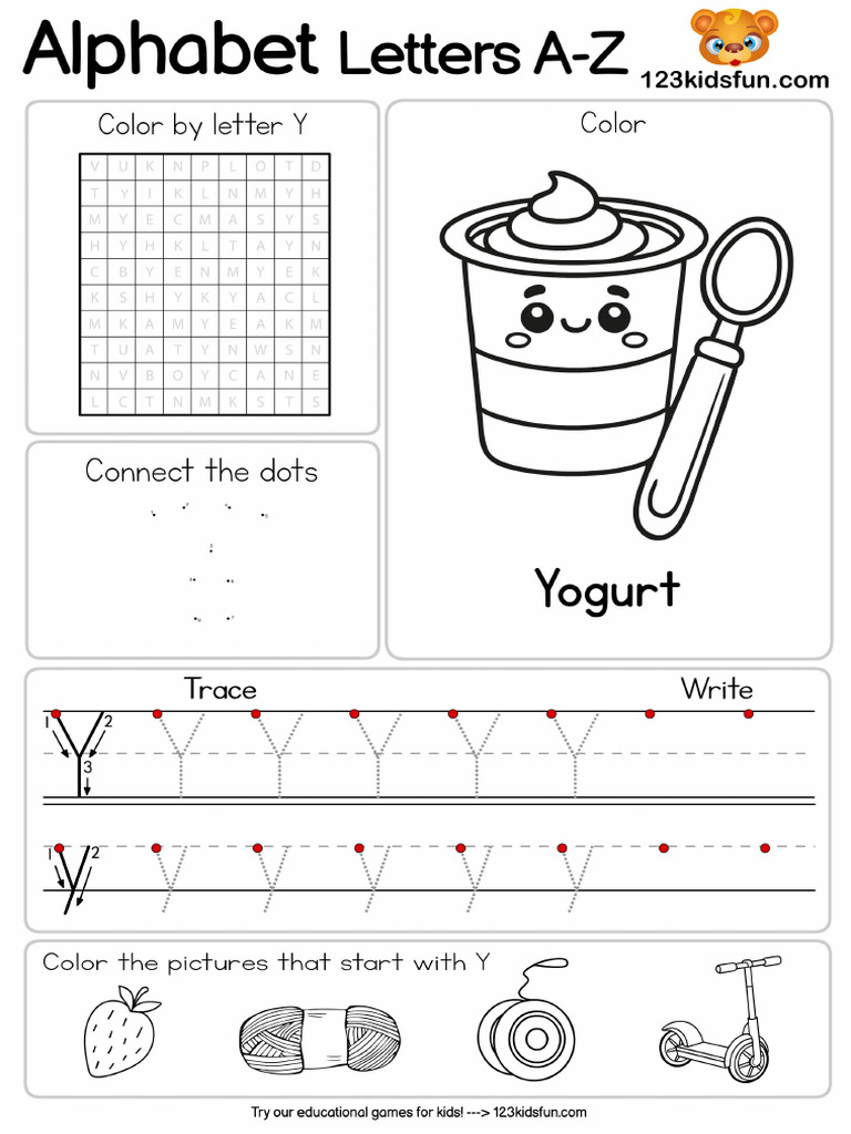 123 Kids Fun Alphabet Worksheet0025 | PDF