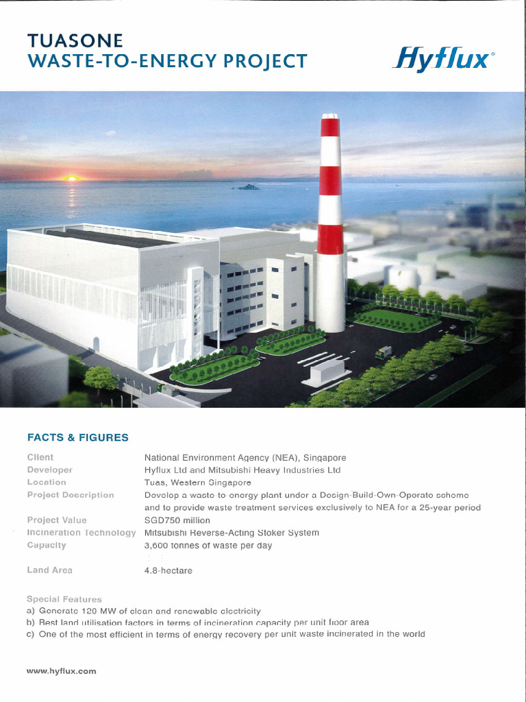 TuasOne WTE Plant Brochure | PDF