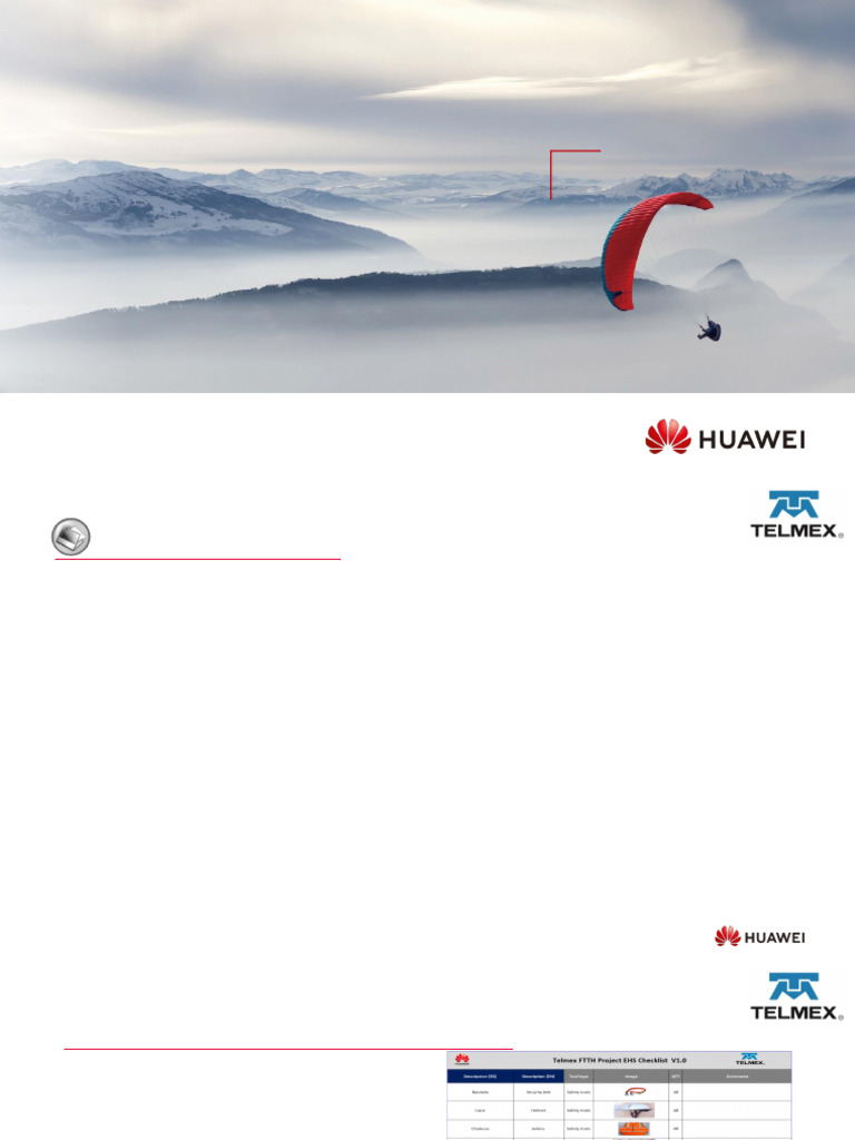 Telmex FTTH Project SOP Training 20220711 V1.4 SPA | PDF | Fibra óptica | Tornillo