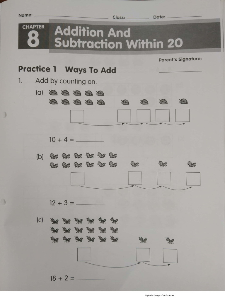 Math Grade 1 Worksheet | PDF