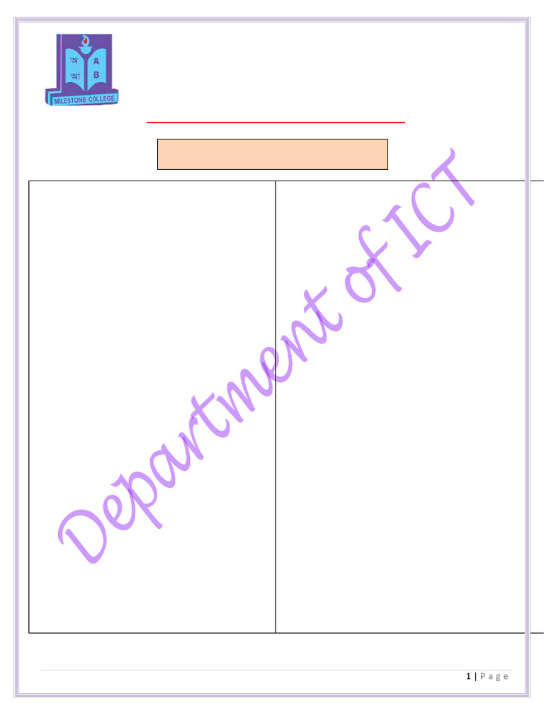 Sample ICT Pre Test Questions | PDF | Computer Network | Boolean Algebra