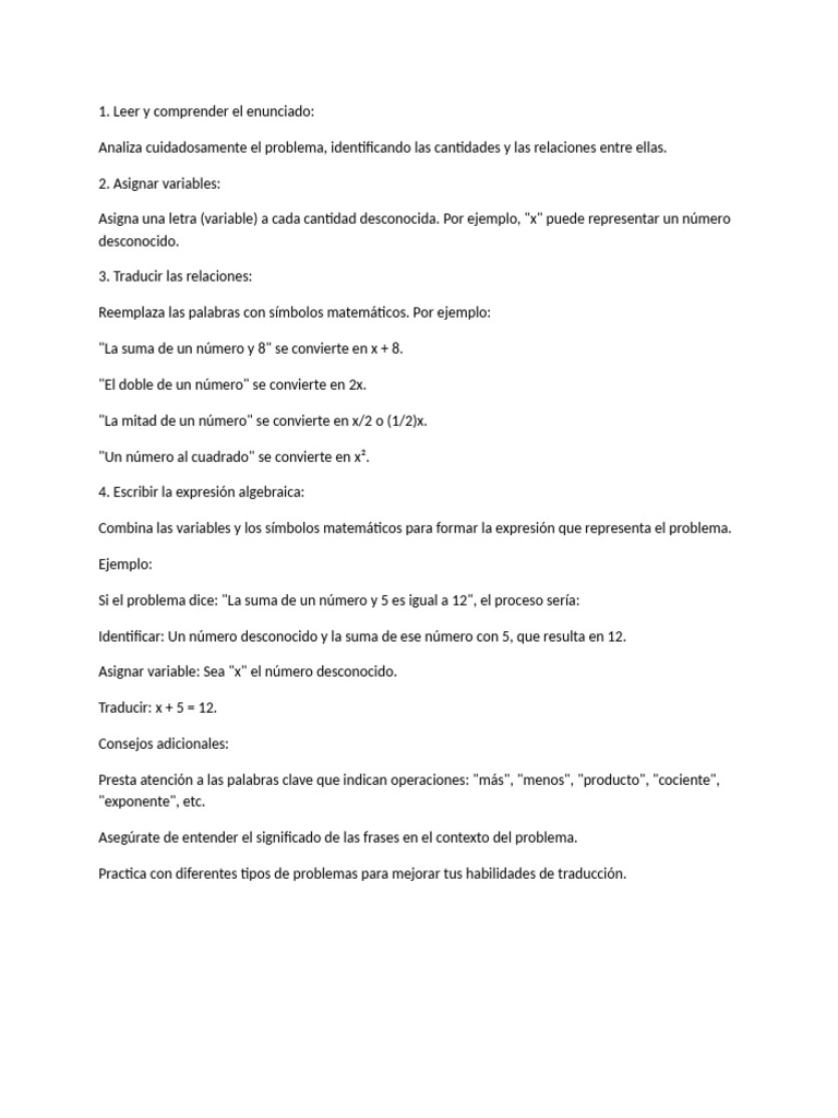 Documento Matematicas | PDF