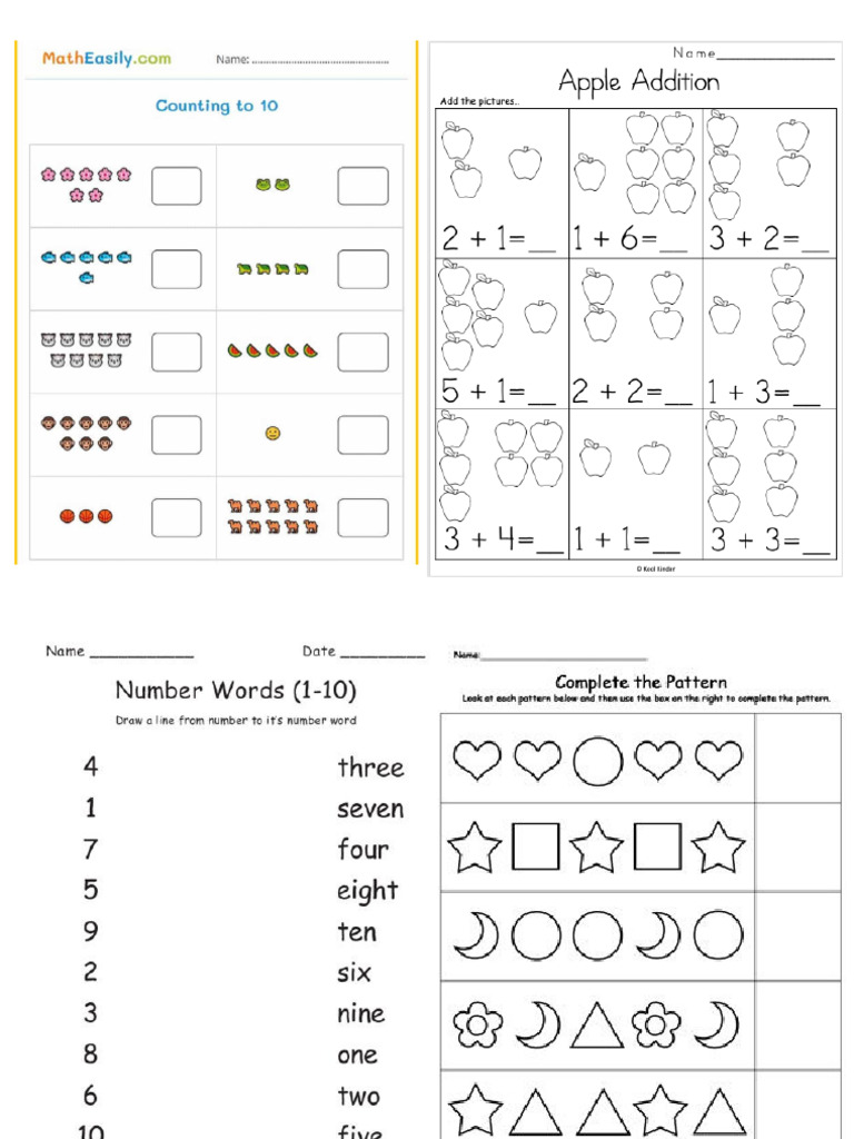 PRE K Math | PDF