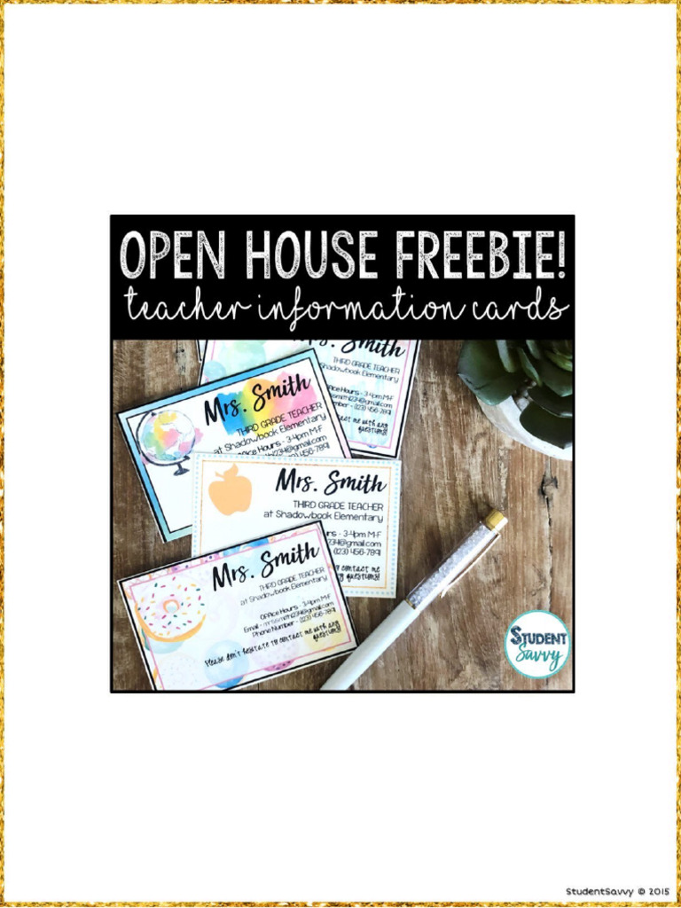 Editable Cards With Custom Fonts | PDF