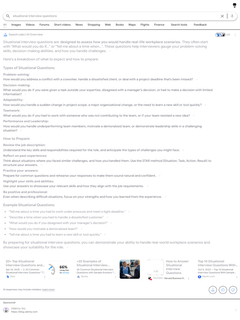 Situational Interview Questions Guide | PDF | Leadership | Skill