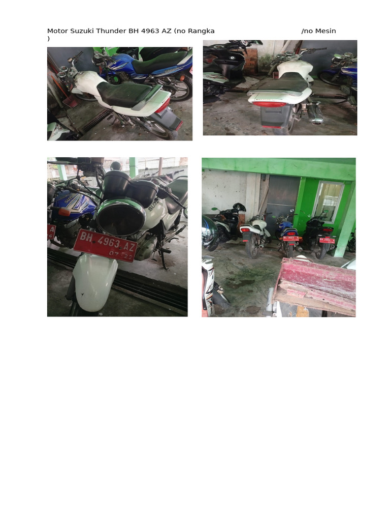 FOTO Motor Suzuki Thunder | PDF