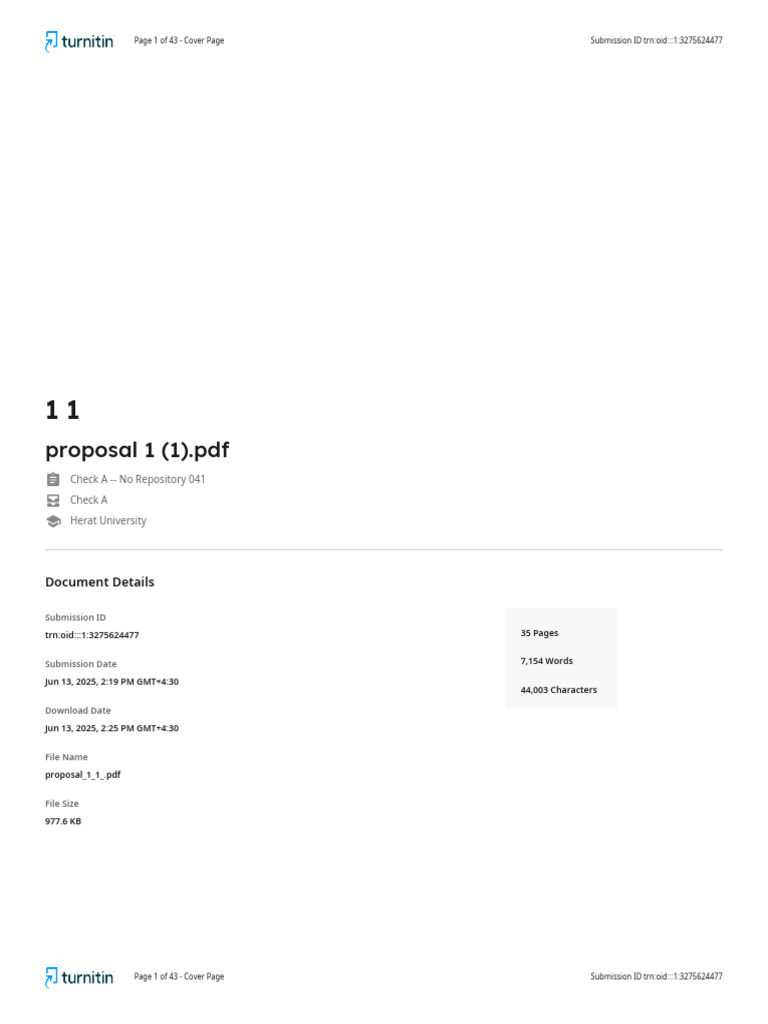 Proposal 1 1 | PDF | Citation | Written Communication