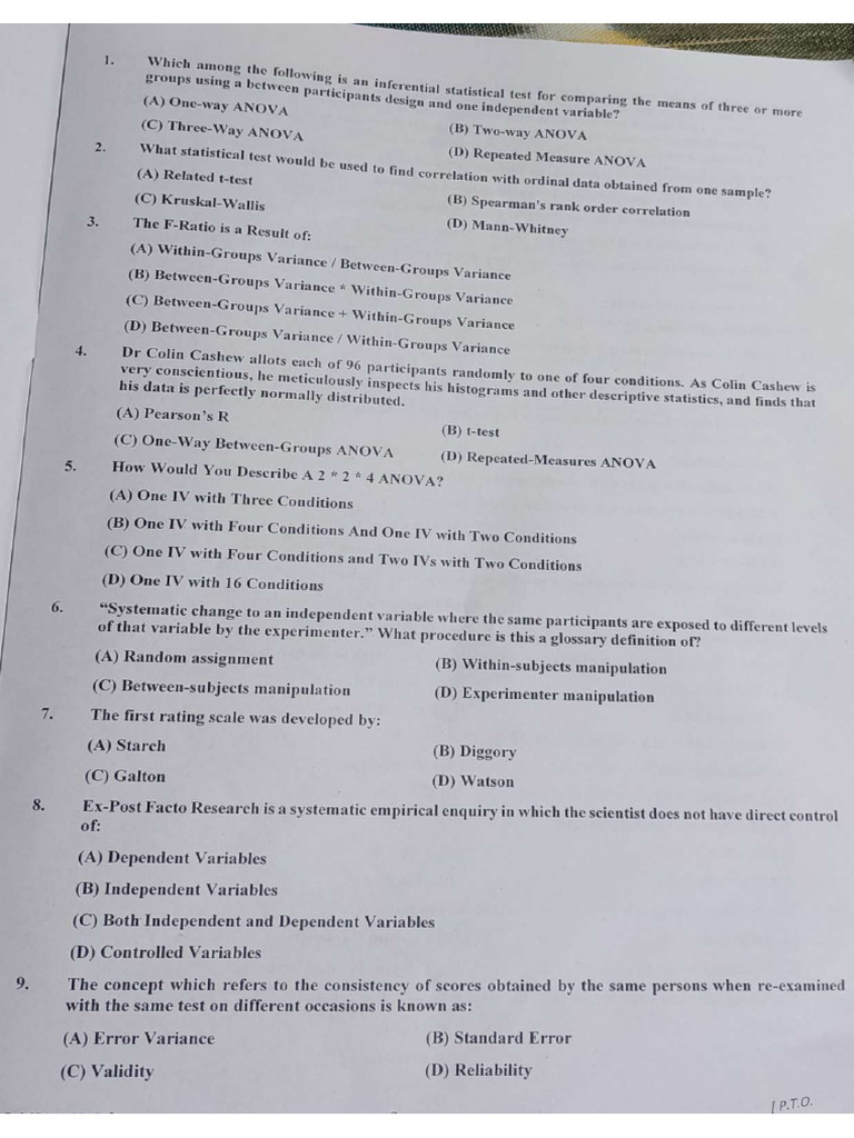 Nfat 2025 Question Paper Set D | PDF