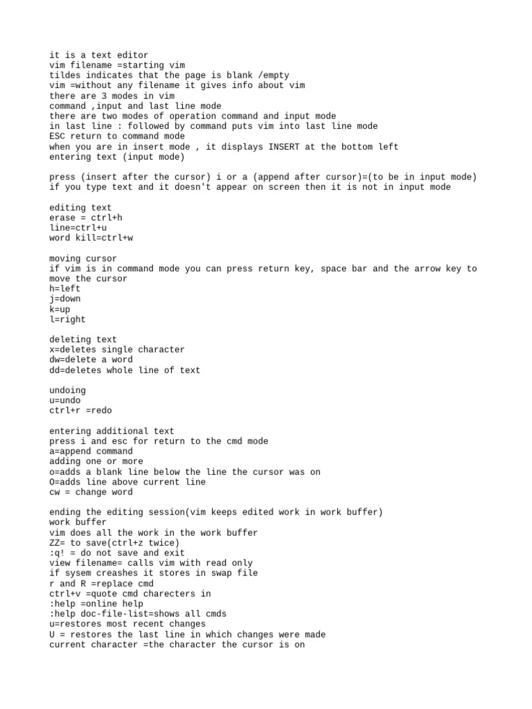 Navigating Vim: Bottom of File Tips | PDF | Cursor (User Interface ...