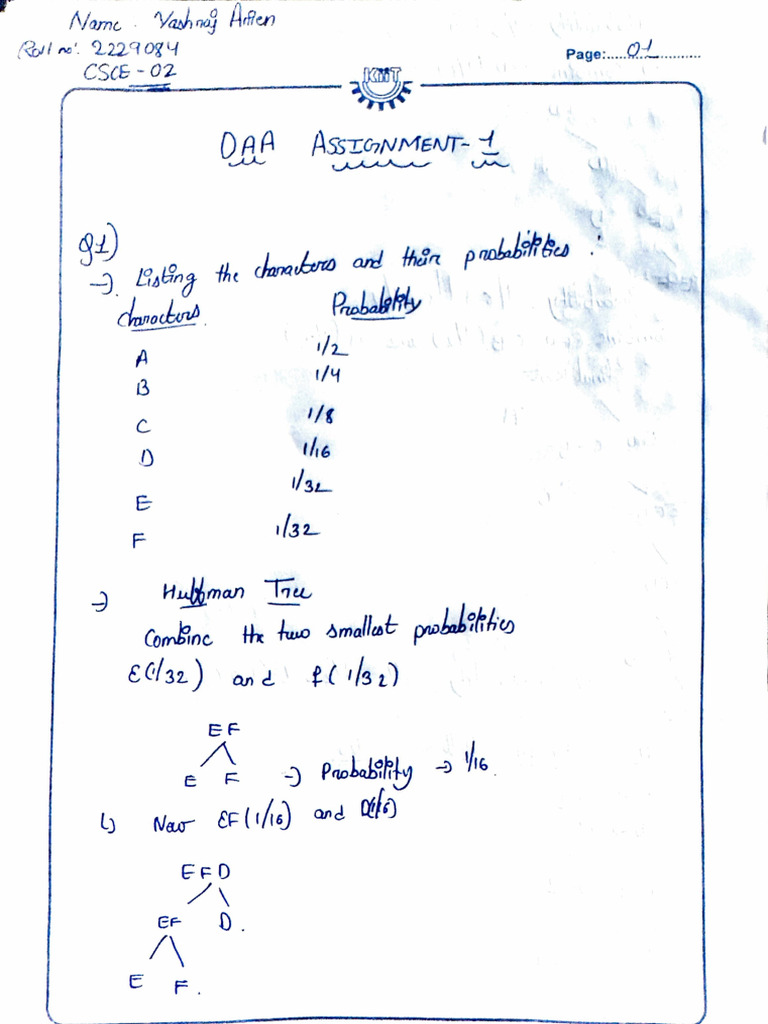 Yashraj Arien Daa Assignment-1 | PDF