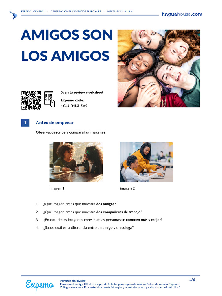 Características de la Amistad en Español | PDF | Lingüística
