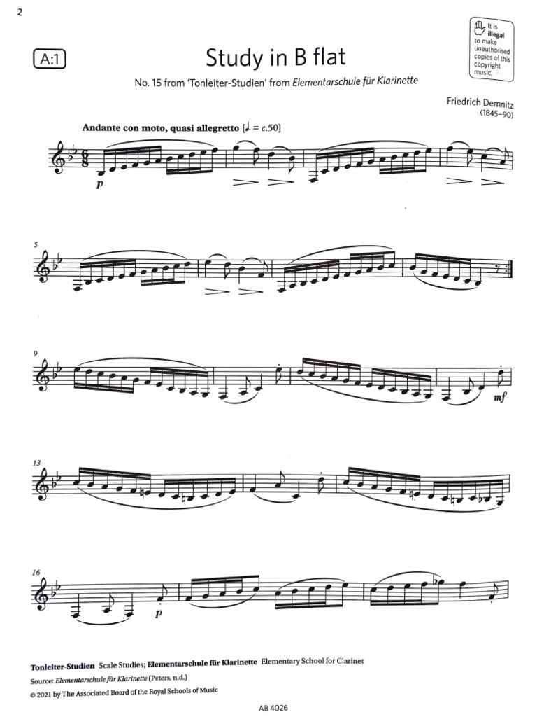 Clarinet Grade 5 | PDF