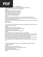 Keeping Quiet Class 12 Q&A Guide | PDF