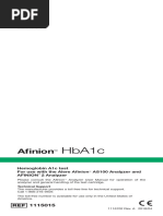 Afinion HbA1c Error Code Troubleshooting | PDF | Assay | Nature