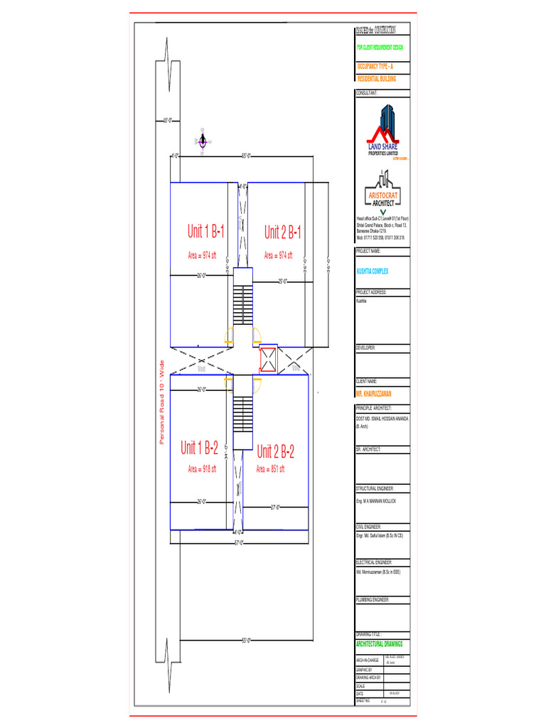 Residential Building Architectural Drawings | PDF