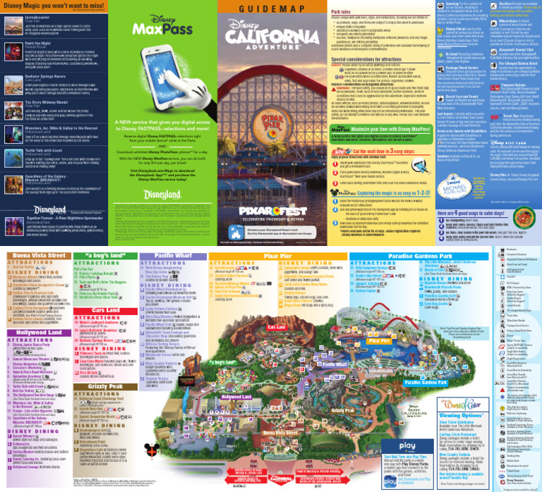 California Adventure Park Map 2023 | PDF | The Walt Disney Company ...