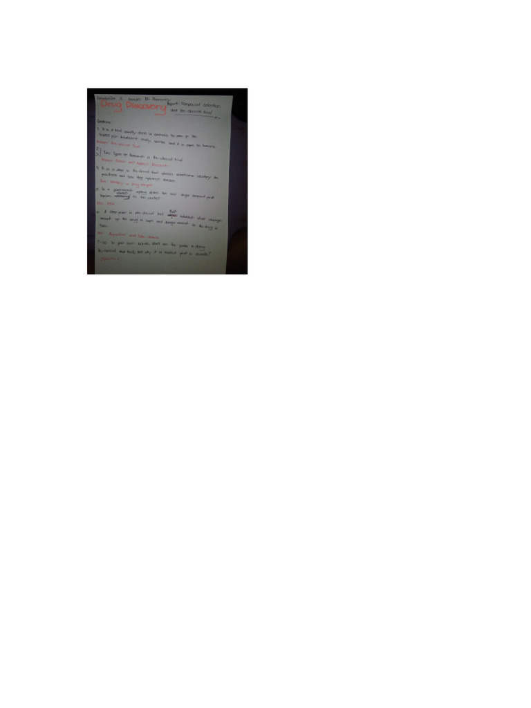 Drug Discovery Questions Compound Selection and Pre Clinical Studies | PDF