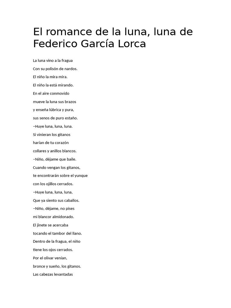 El Romance de La Luna | PDF
