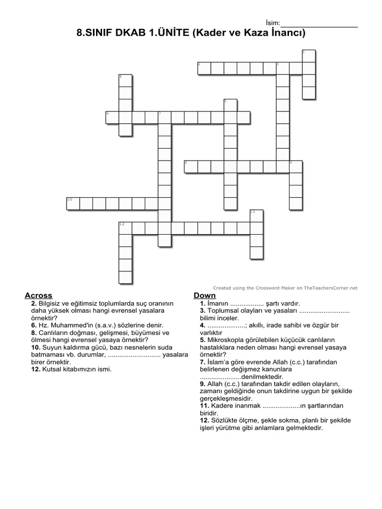 8.s N F 1.bulmaca | PDF