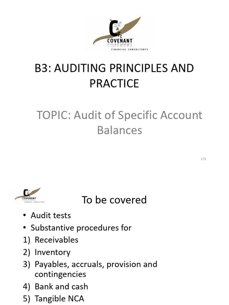 Audit Procedures for Account Balances | PDF | Accounts Payable | Audit