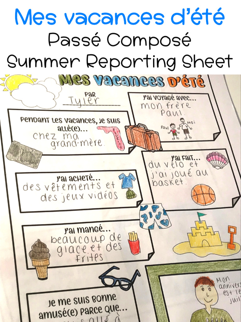 Rapport sur mes vacances d'été | PDF