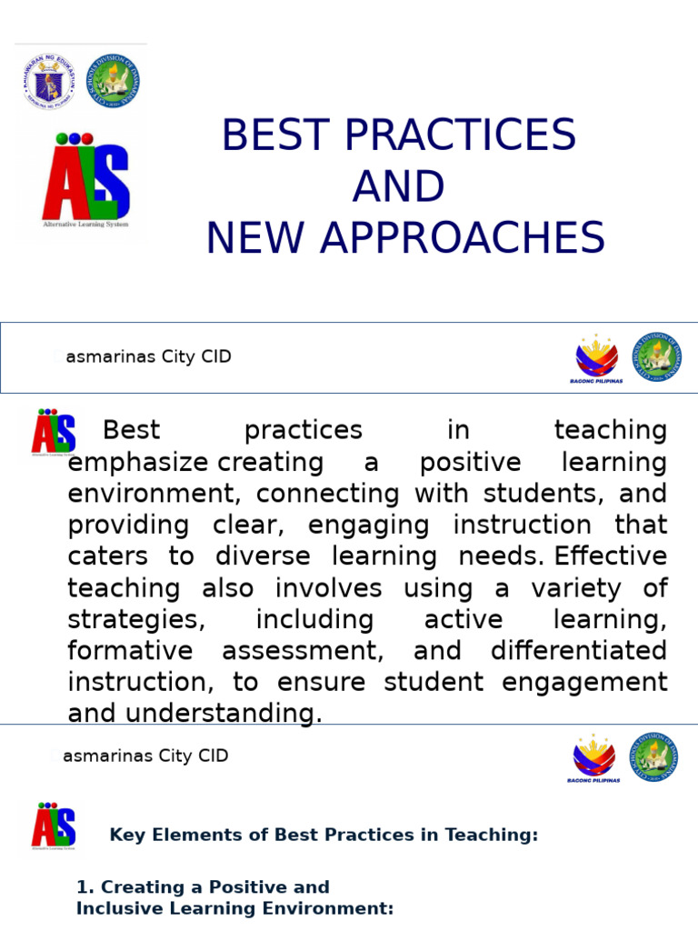 Best Practices in Teaching Strategies | PDF | Learning | Cognition
