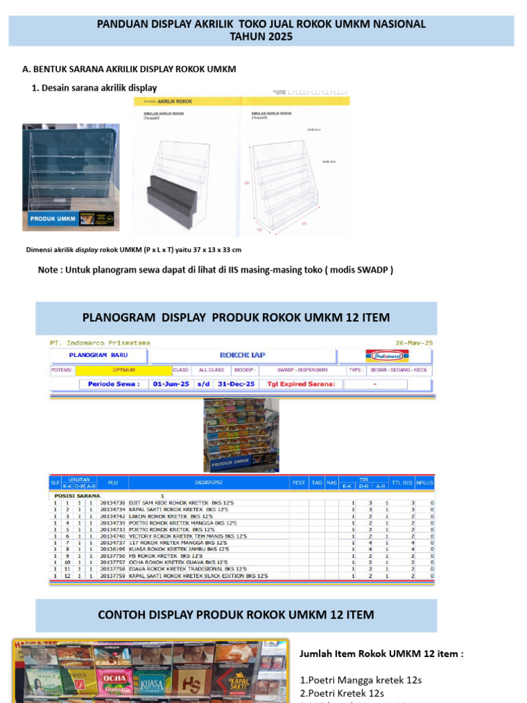 Panduan Display Rokok UMKM 2025 | PDF