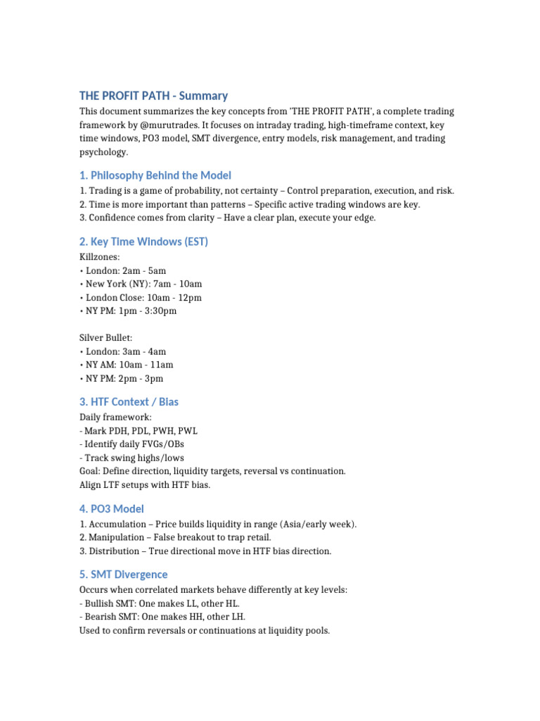 The Profit Path Summary | PDF