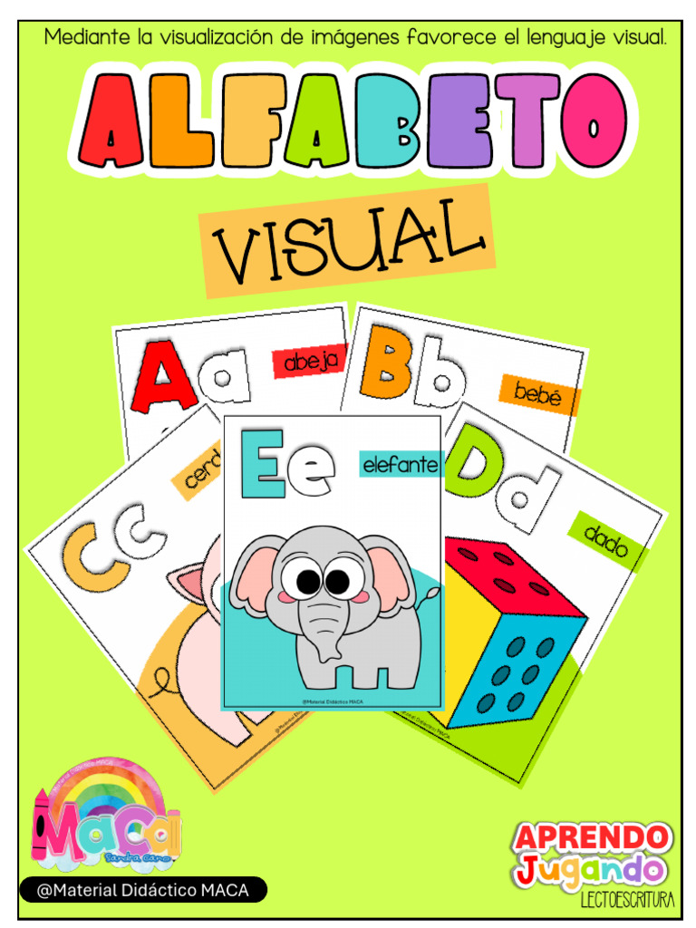 Material Didáctico: Alfabeto Visual | PDF