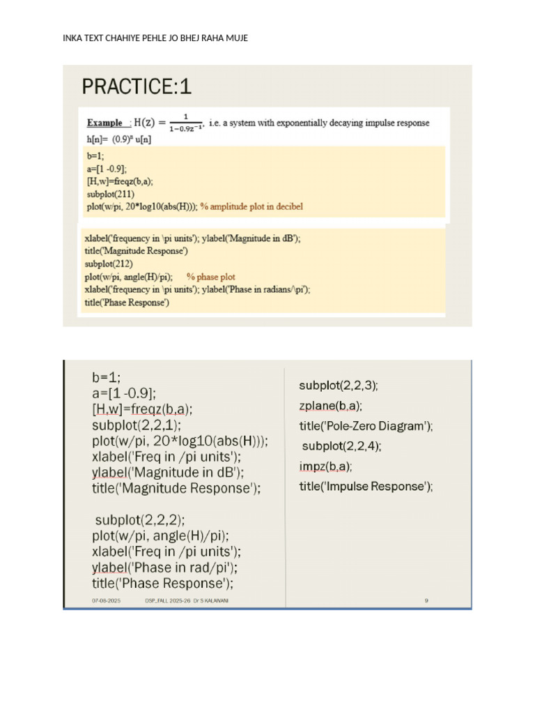 L-point DFT and IDFT Analysis Guide | PDF