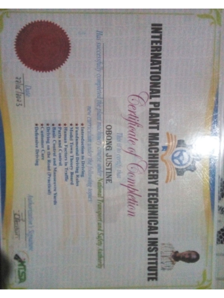 Certificate | PDF