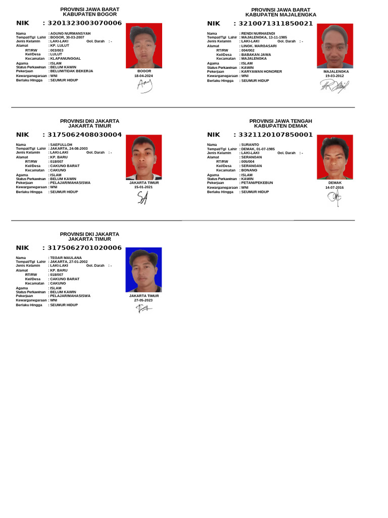 Cetak KTP Kab Bandung | PDF