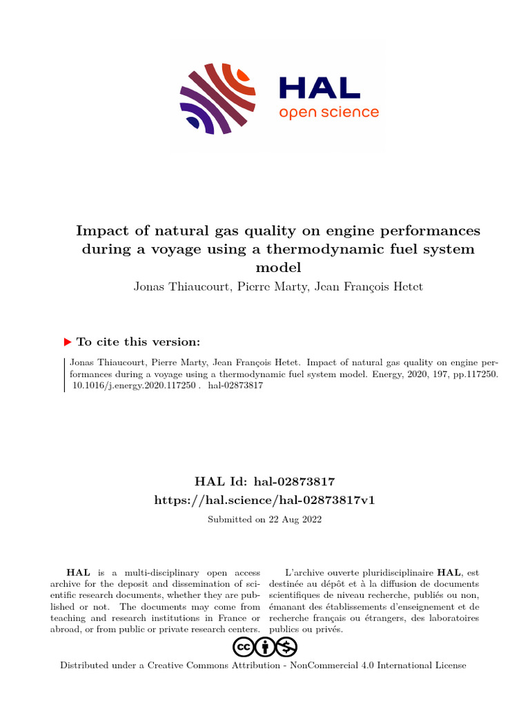 Natural Gas Quality Impact on Engine Performance | PDF | Liquefied ...