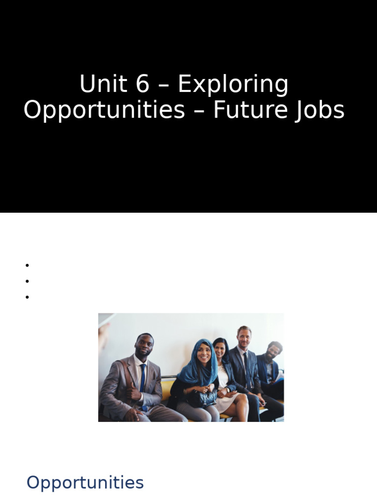 Future Job Opportunities Exploration | PDF | Learning | Skill