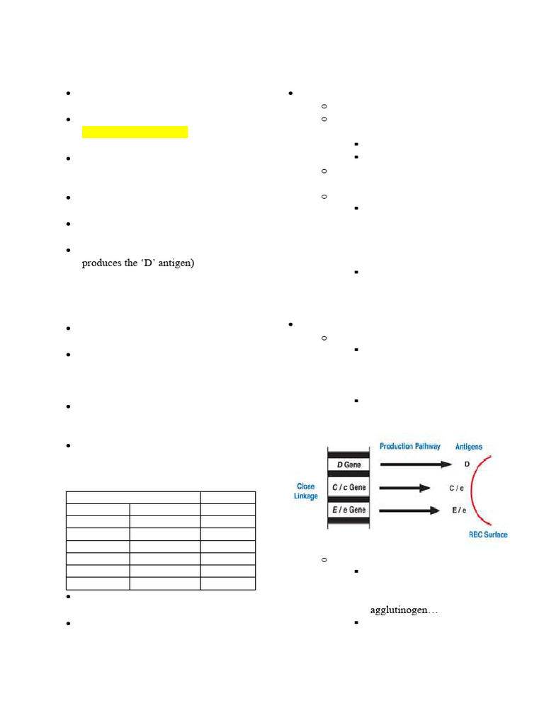RH Blood Group System | PDF | Blood Type | Serology