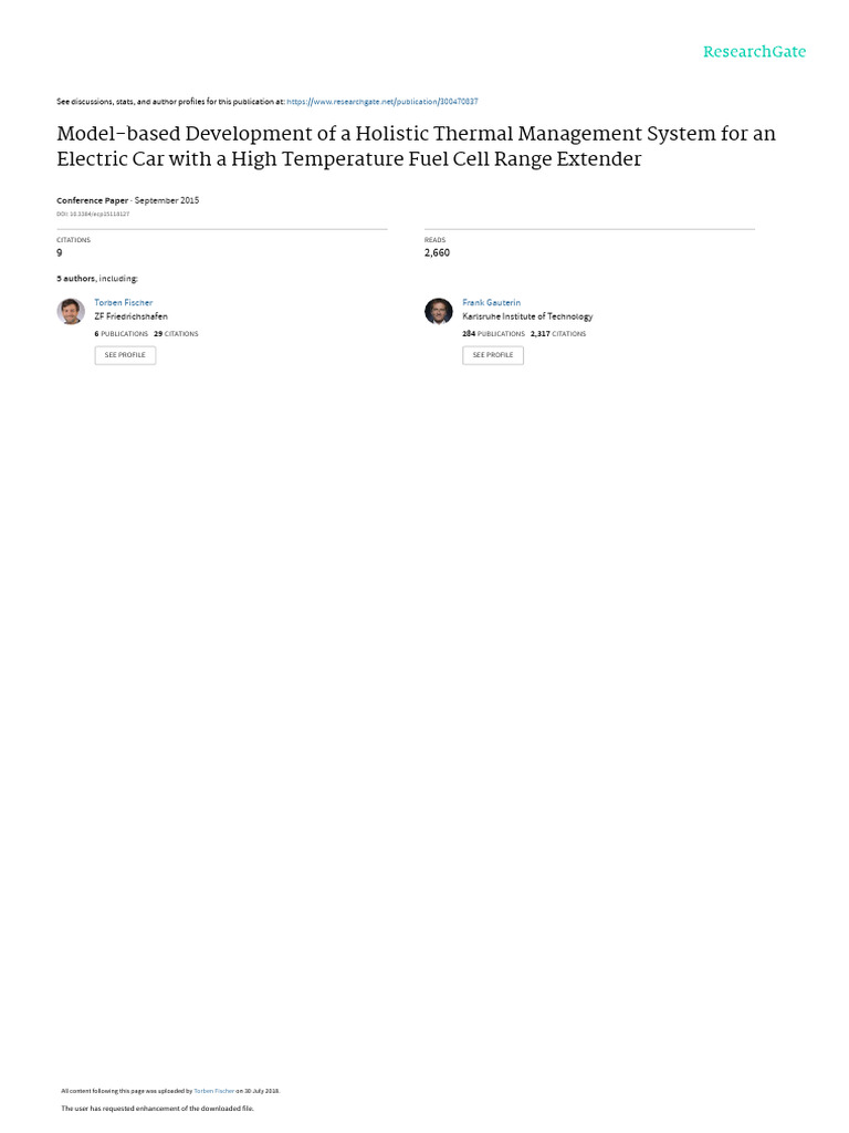 Model-Based Development of A Holistic Thermal Mana | PDF | Heat | Heat Pump