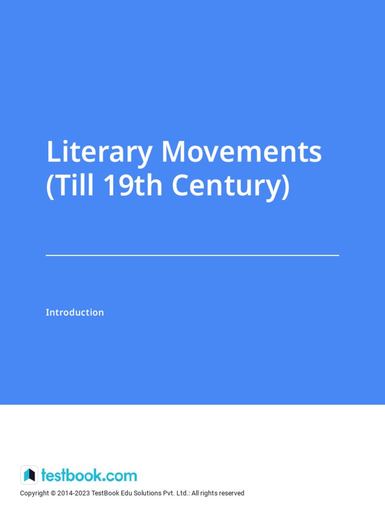19th Century Literary Movements Overview | PDF | Gothic Fiction ...