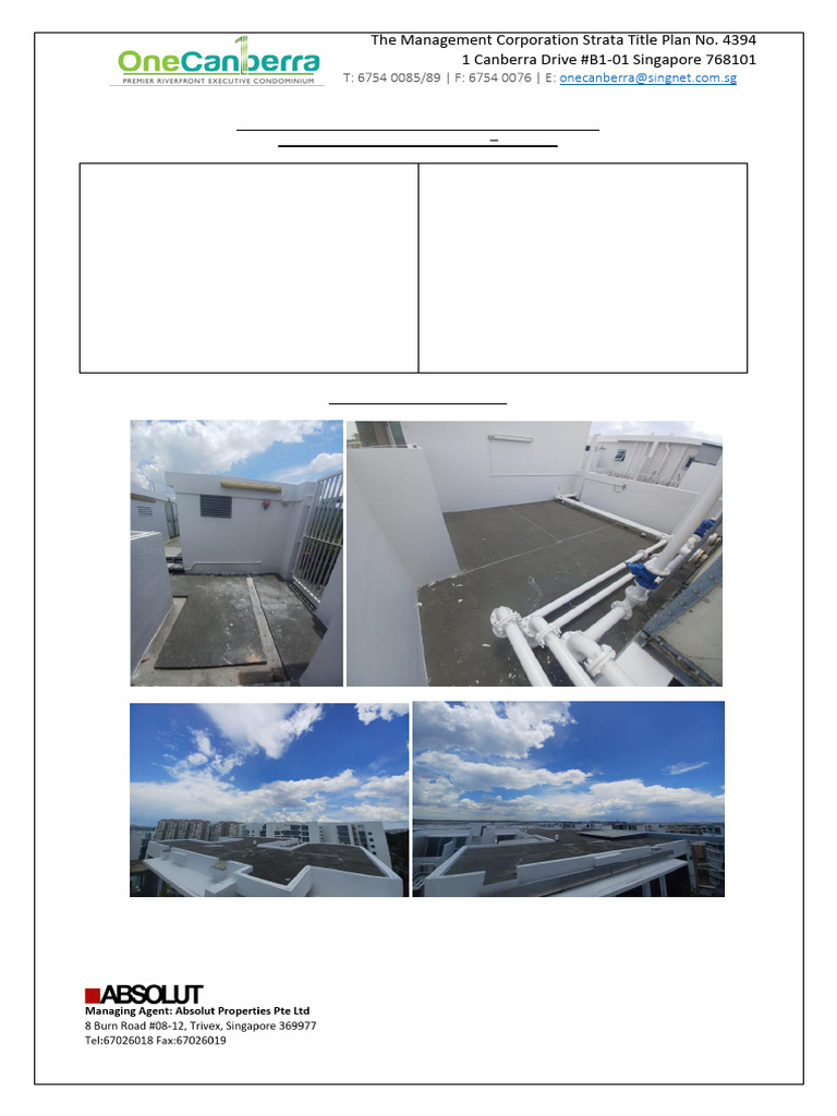 Roof-Top Rectification Works | PDF