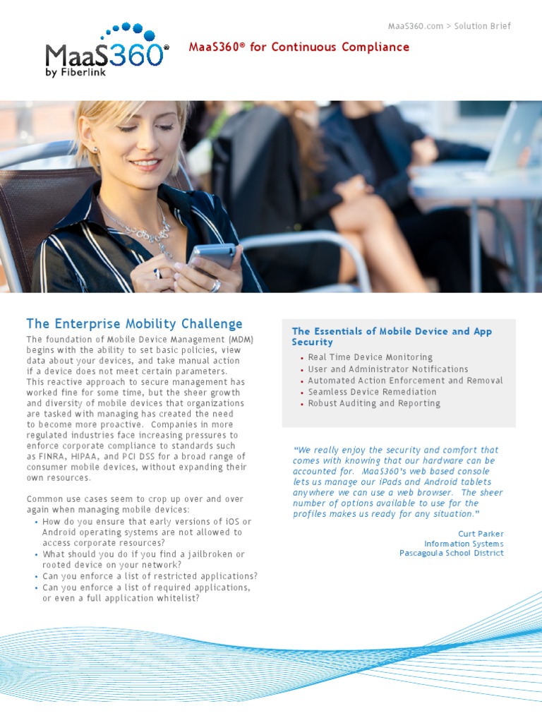 Continuous Mobile Compliance - MaaS360 | PDF | Computer Security | Security