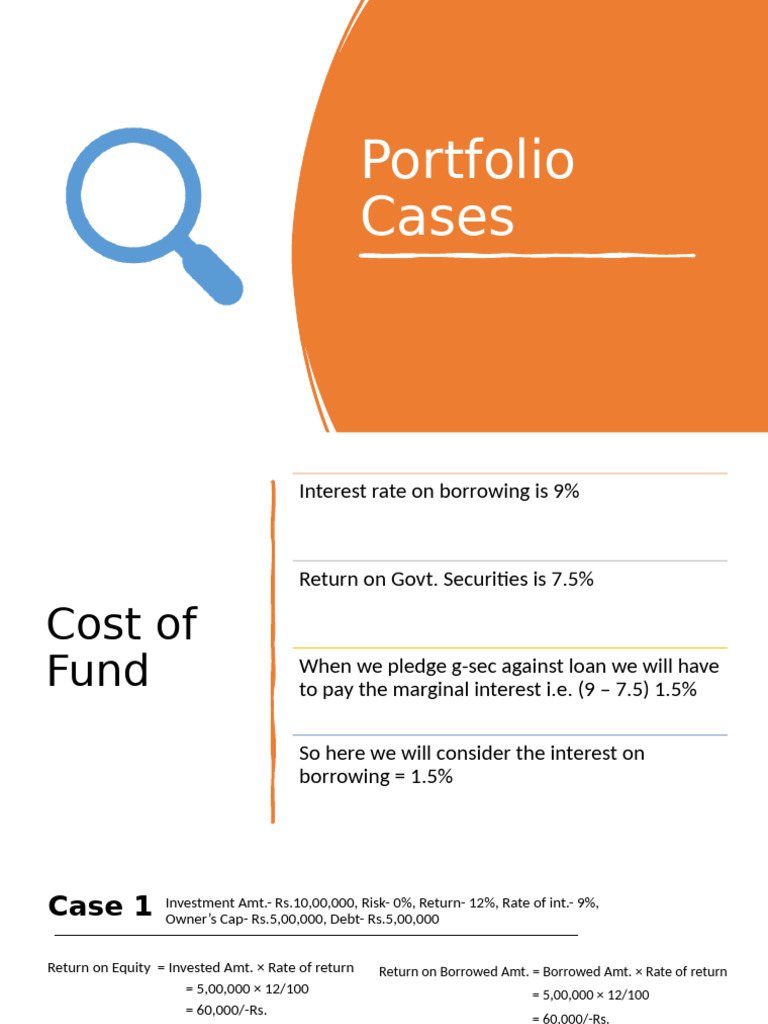 Investment Portfolio Analysis Cases | PDF | Interest | Debt
