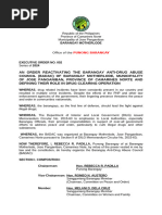 BADAC Reorganization Executive Order 2025 | PDF | Government | Justice
