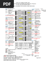SY 2025-2026 School Calendar | PDF