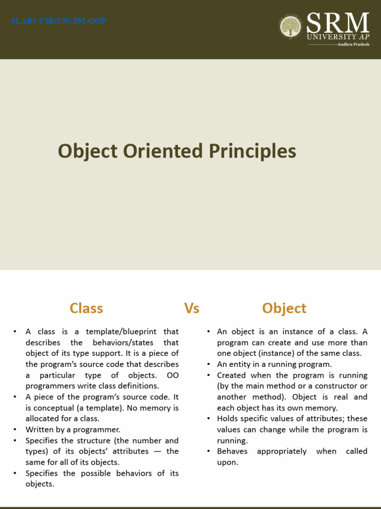 Lec 2-OOP Principles | PDF | Inheritance (Object Oriented Programming ...