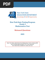 2025 NYS Grade 3 Math Released Questions | PDF | Mathematics | Numbers
