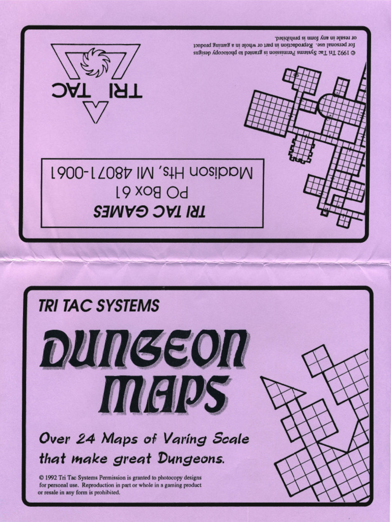TriTac Dungeon Maps (2nd Print) | PDF