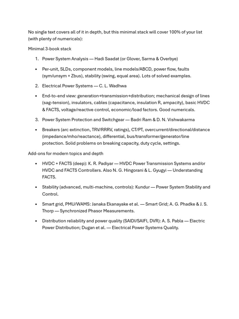 1.power System Analysis | PDF
