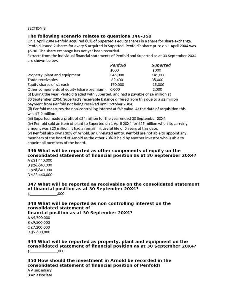 Acca FR | PDF | Goodwill (Accounting) | Fair Value