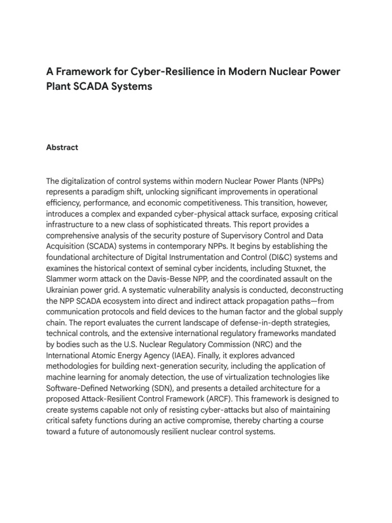 Secure Nuclear SCADA Systems | PDF | Computer Security | Security