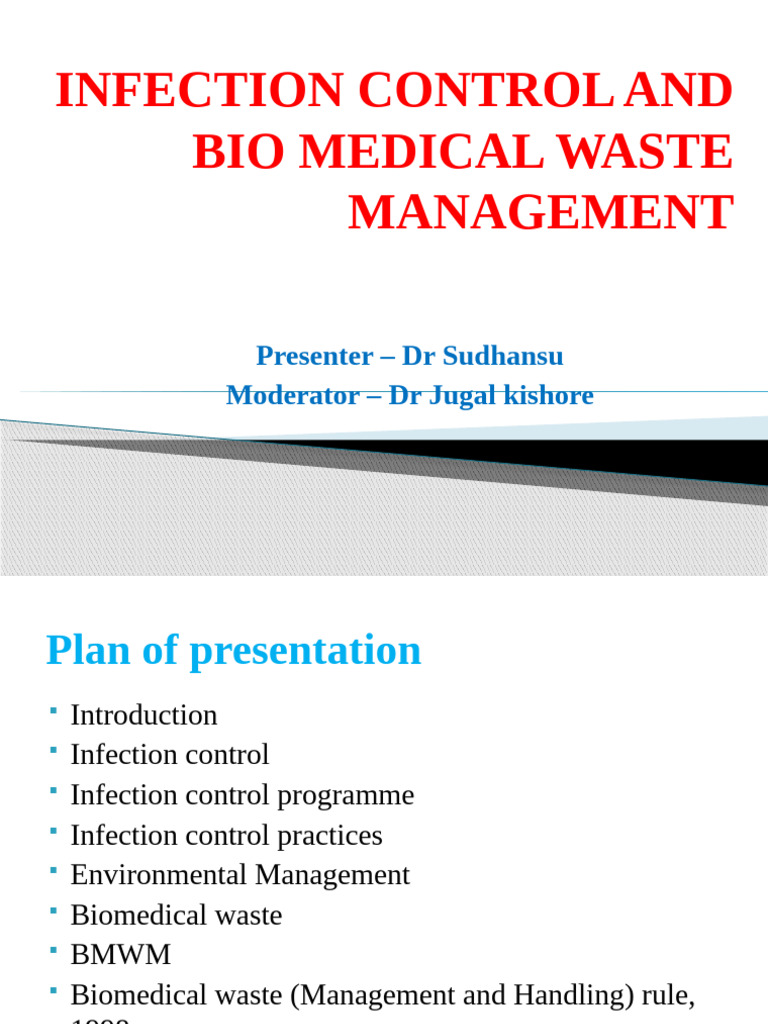 Infection Control and Biomedical Waste Management | PDF | Waste | Infection